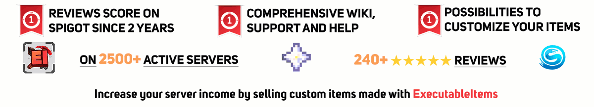 Custom Items Plugin - Executable Items | BuiltByBit